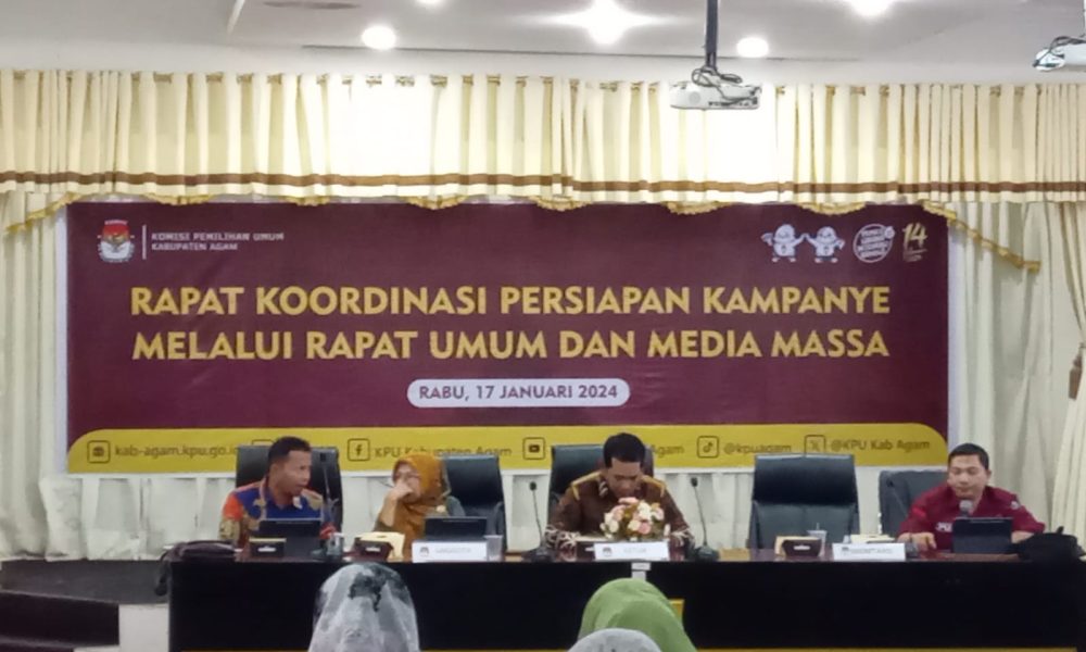 KPU Gelar Rakor Persiapan Kampanye Rapat Umum dan Media Massa – kaba12